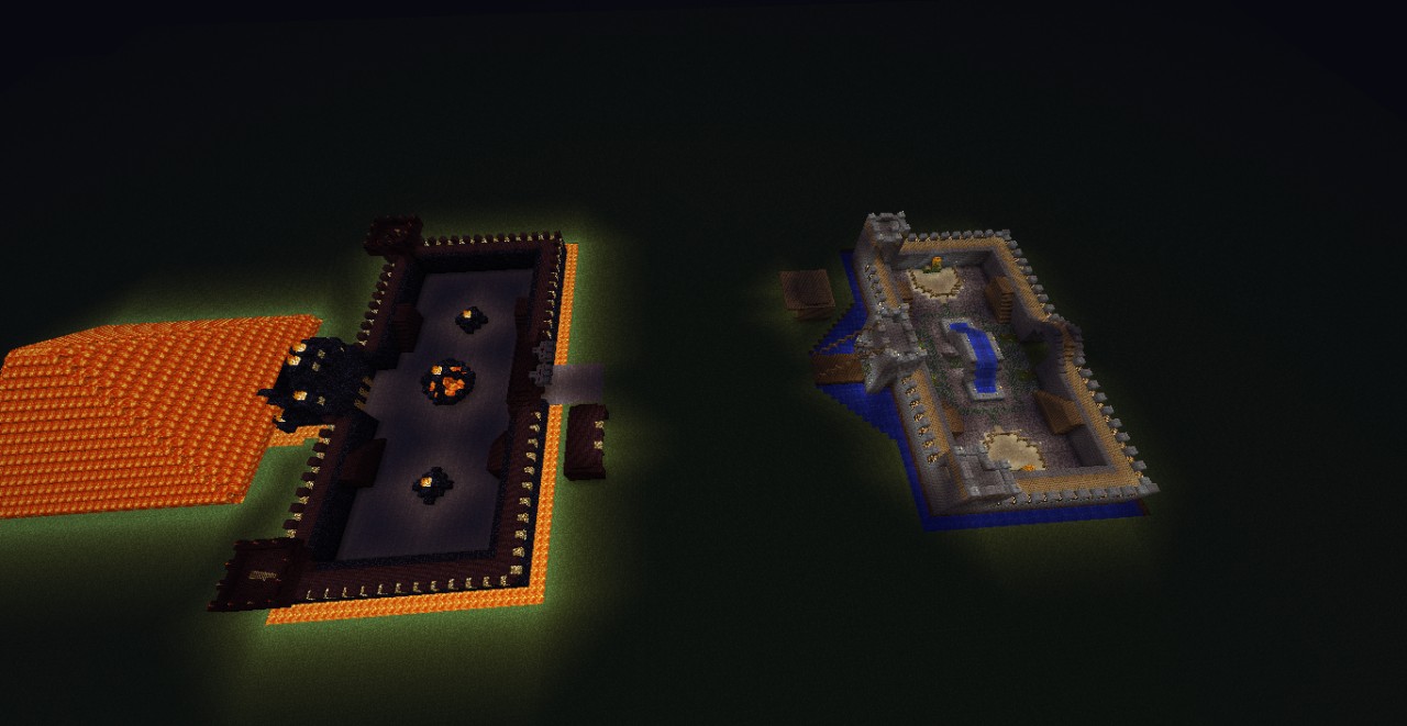 Darkness Mansion and Heaven Castle Minecraft Map