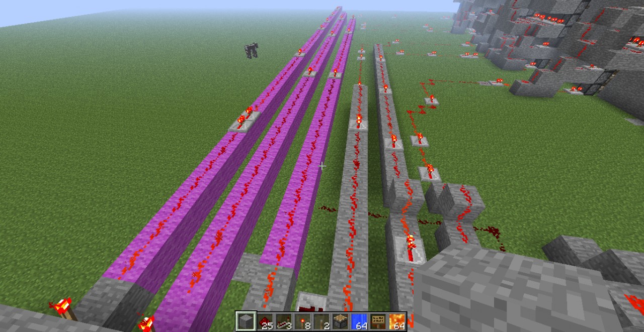 complicated redstone number displayer with NPC village Minecraft Map