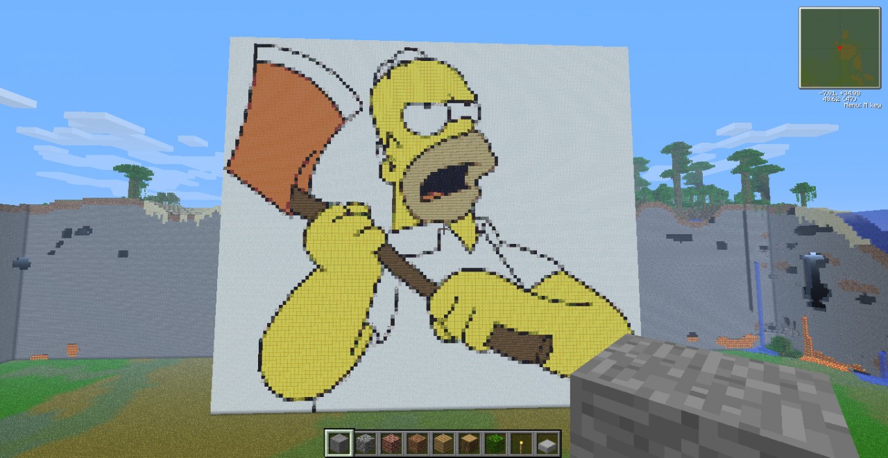 Homer Simpson Minecraft Map