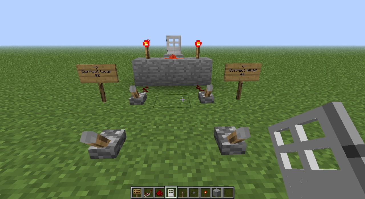 Tutorial to combination lock Minecraft Map