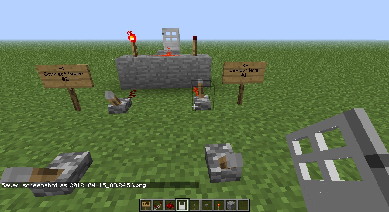 Tutorial to combination lock Minecraft Map