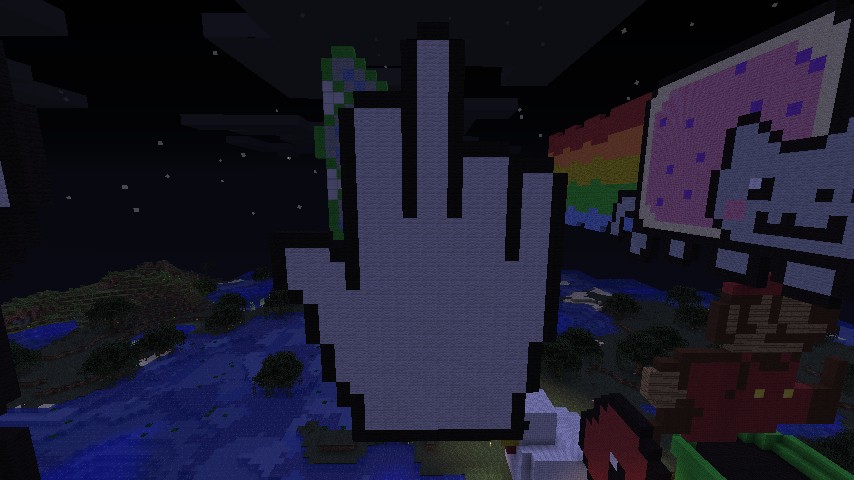 The finger Minecraft Map