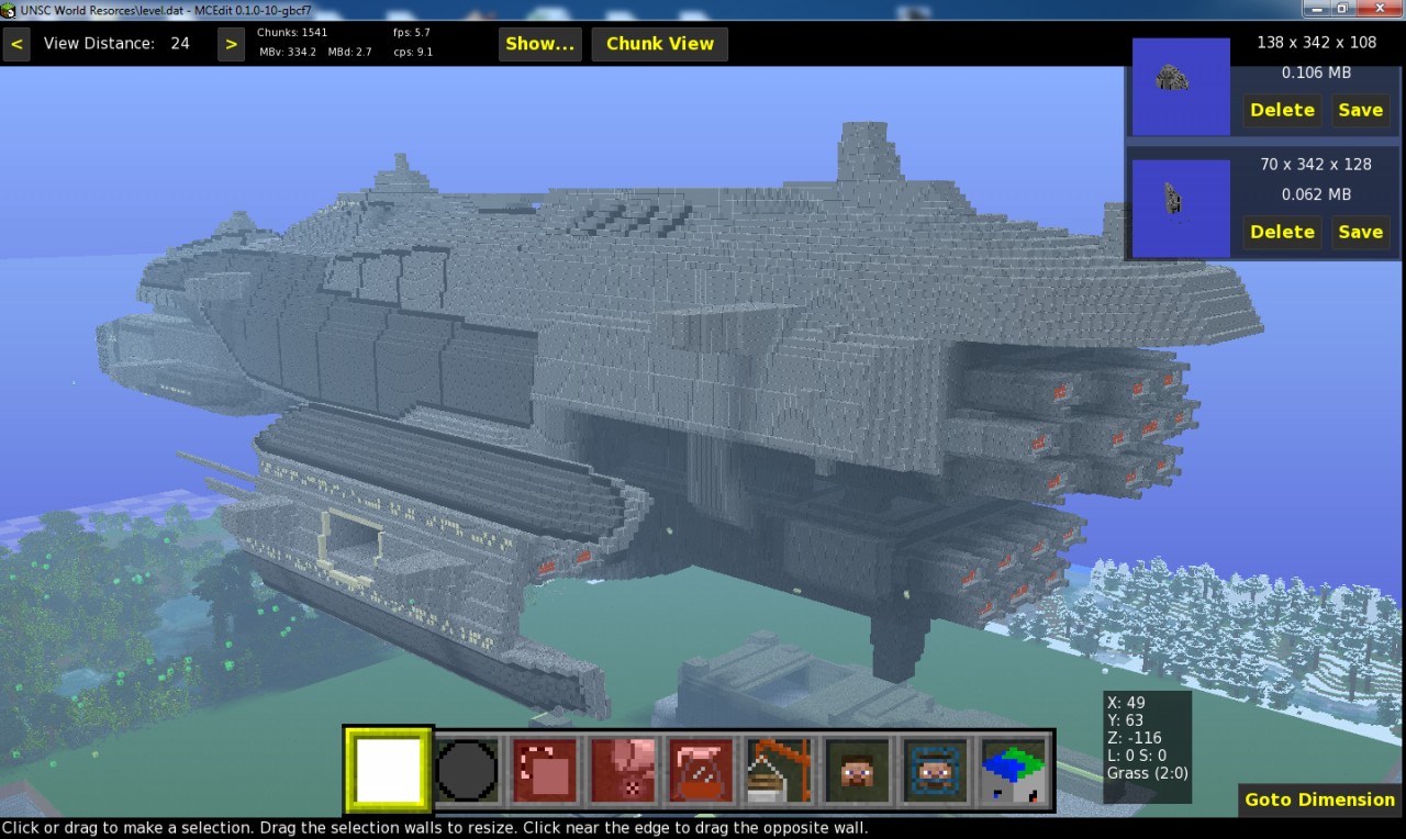 Nexus (TJI)- Noah Colony Battleship Minecraft Map