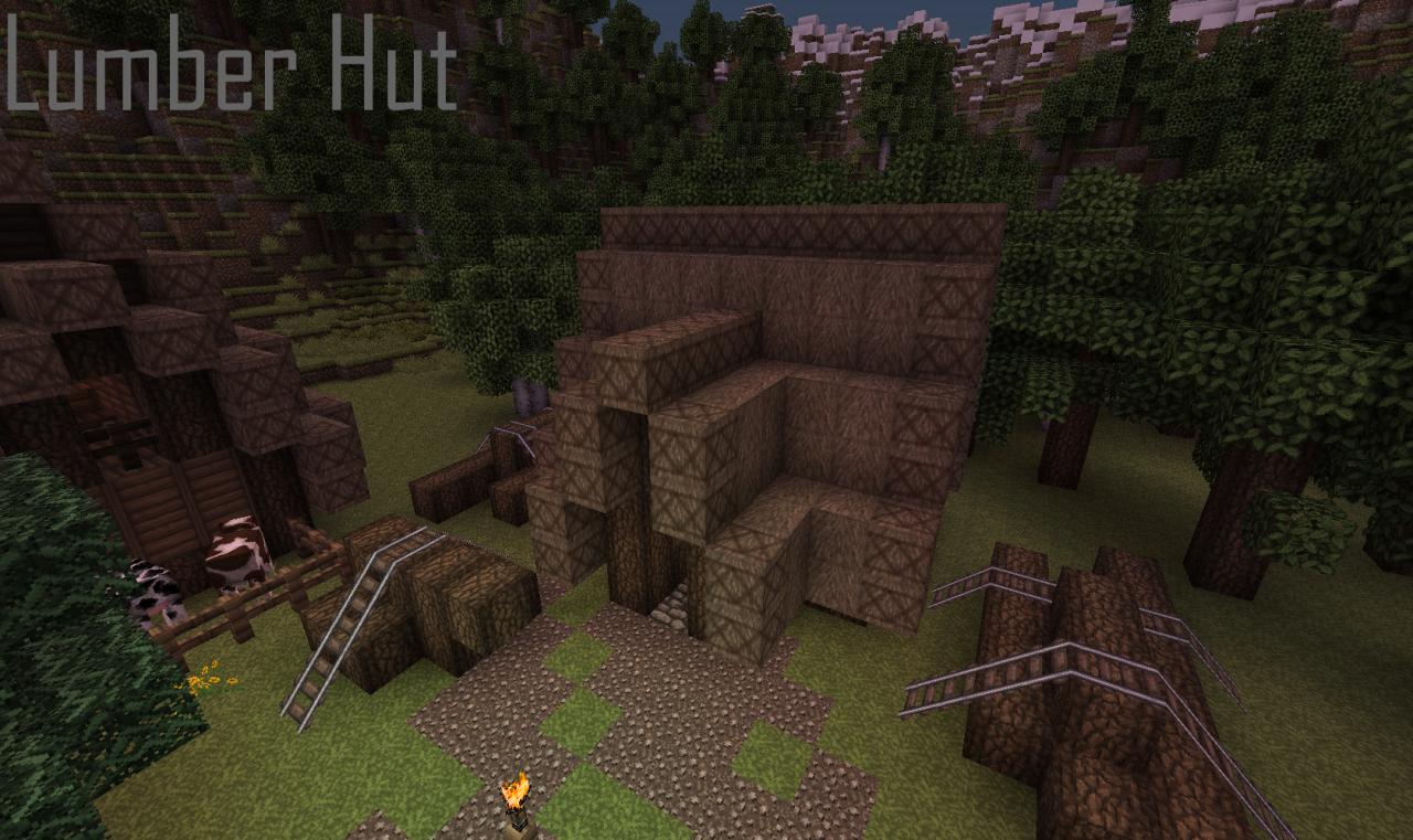 ( Skyrim Inspired Town ) Locksley Burrow Minecraft Map