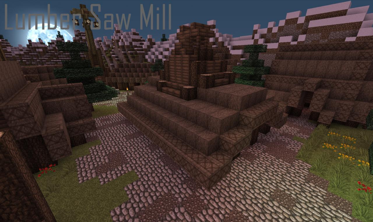 ( Skyrim Inspired Town ) Locksley Burrow Minecraft Map