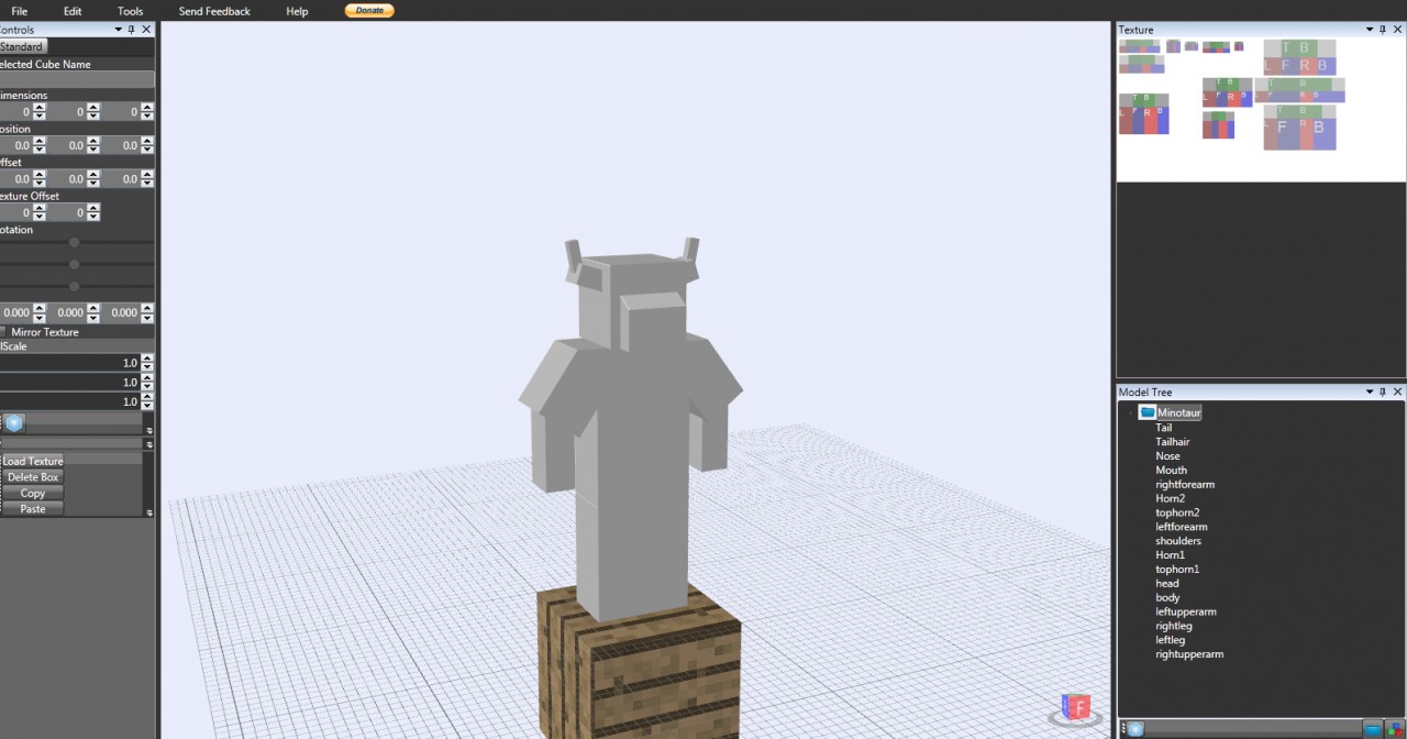 Minotaur Model [java] [techne] Minecraft Map