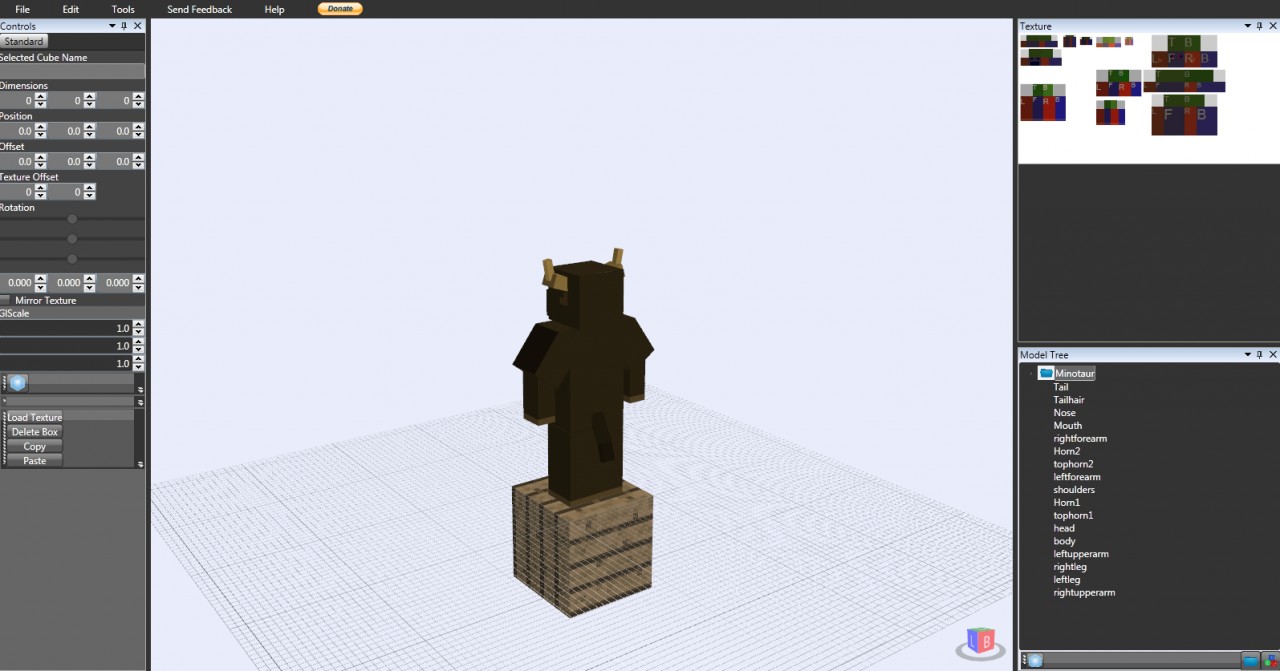 Minotaur Model [java] [techne] Minecraft Map