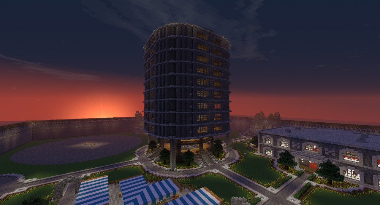 Spawn Building (Tower) (For Server Rules ETC) Minecraft Map