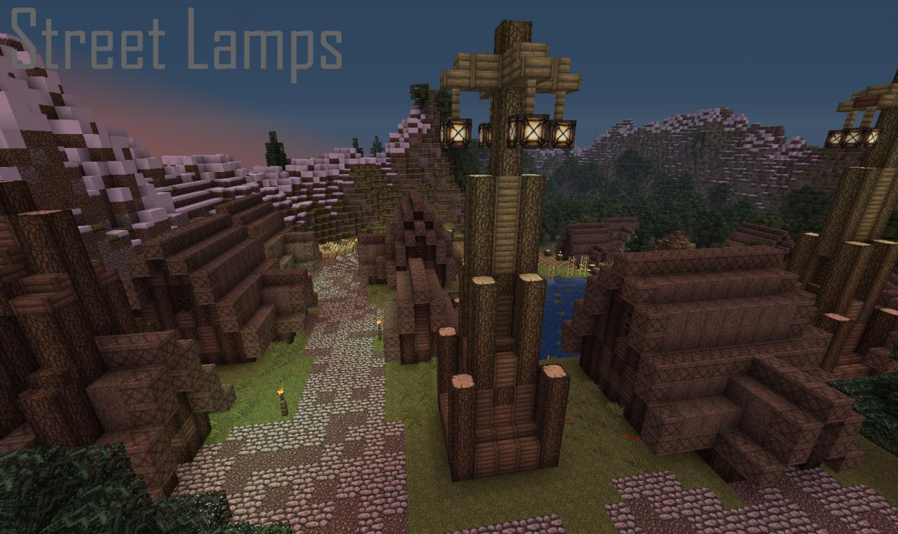 ( Skyrim Inspired Town ) Locksley Burrow Minecraft Map