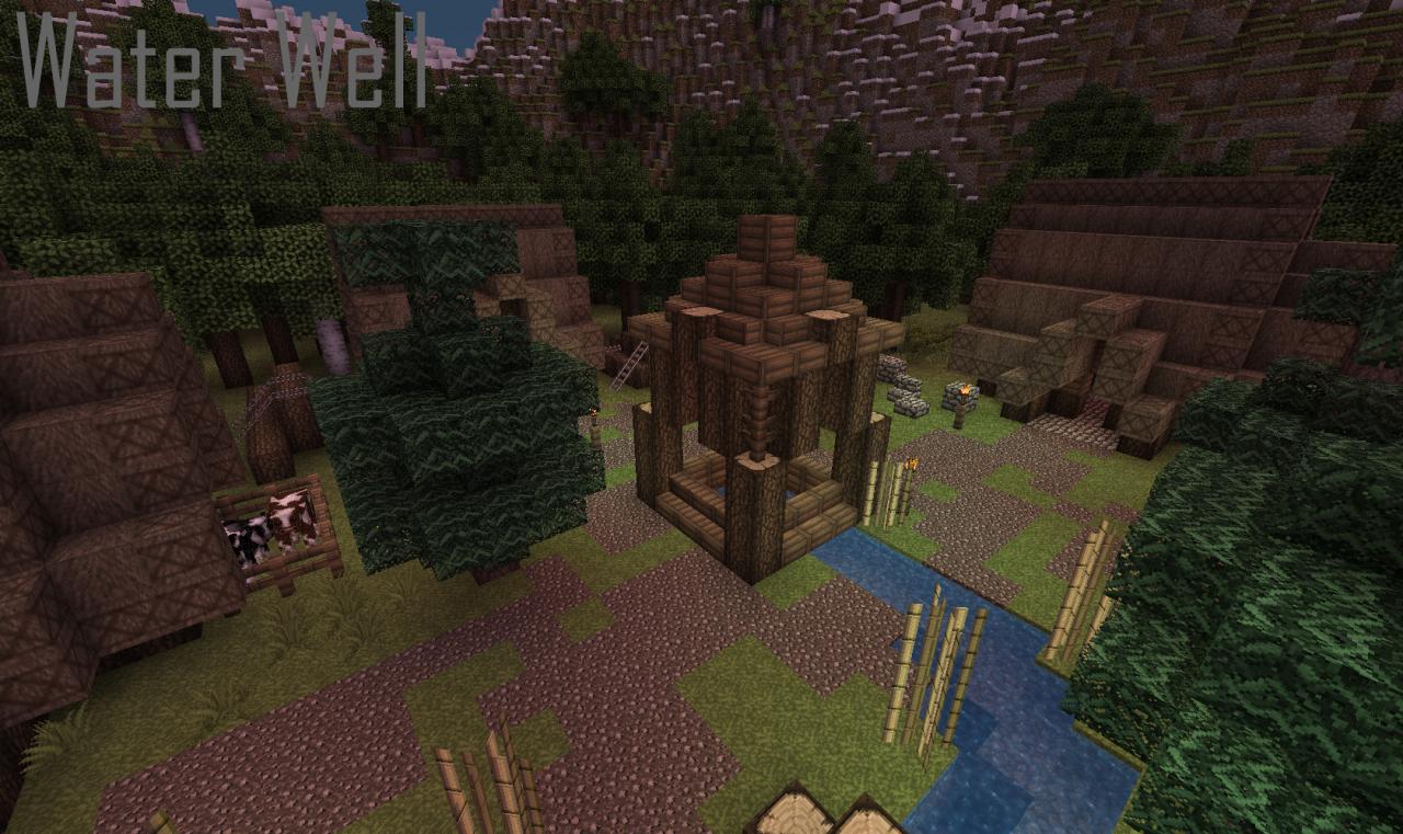 ( Skyrim Inspired Town ) Locksley Burrow Minecraft Map