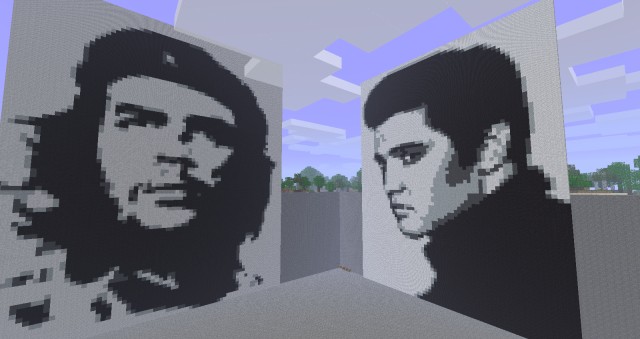 Who next !? [WIP] My detailed Pixel Art's collection [B&W] Minecraft Map