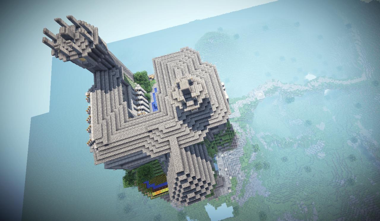 The Eyrie - Castle on a mountain Minecraft Map