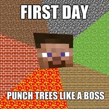 First Day of Minecraft