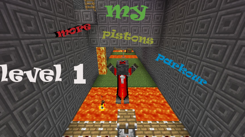 More pistons parkour lvl 1 (read description) Minecraft Map