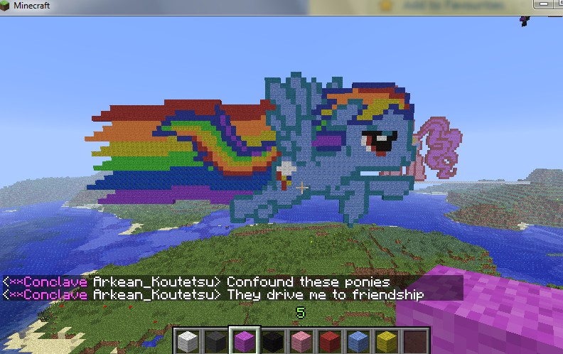 Ponies, bro, ponies. Minecraft Map