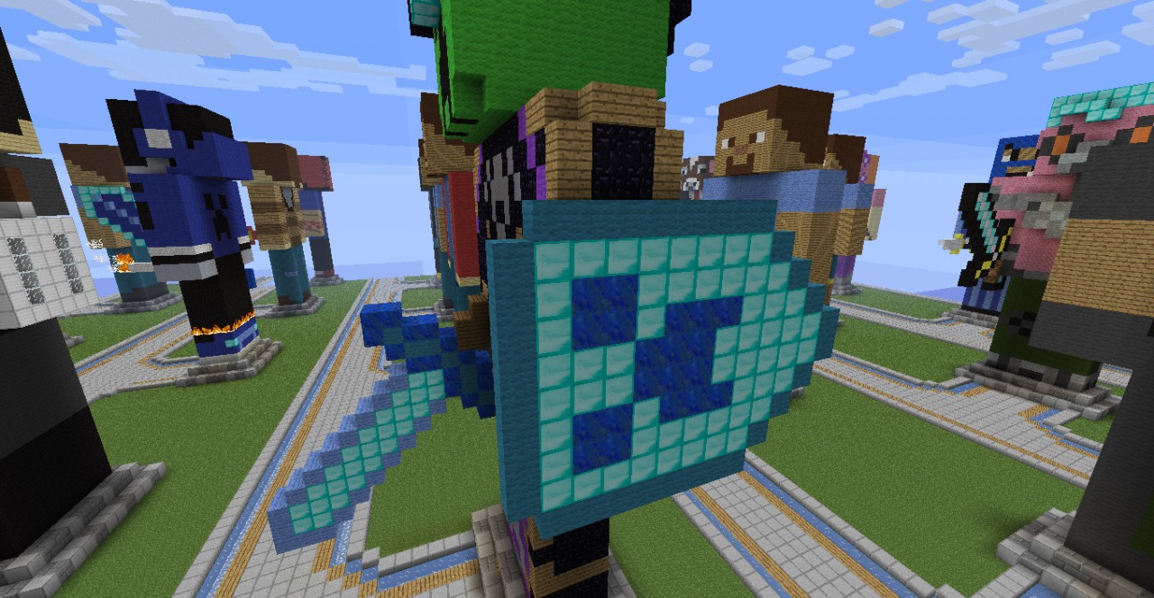 My "YouAreMinecraft" Statue Minecraft Map