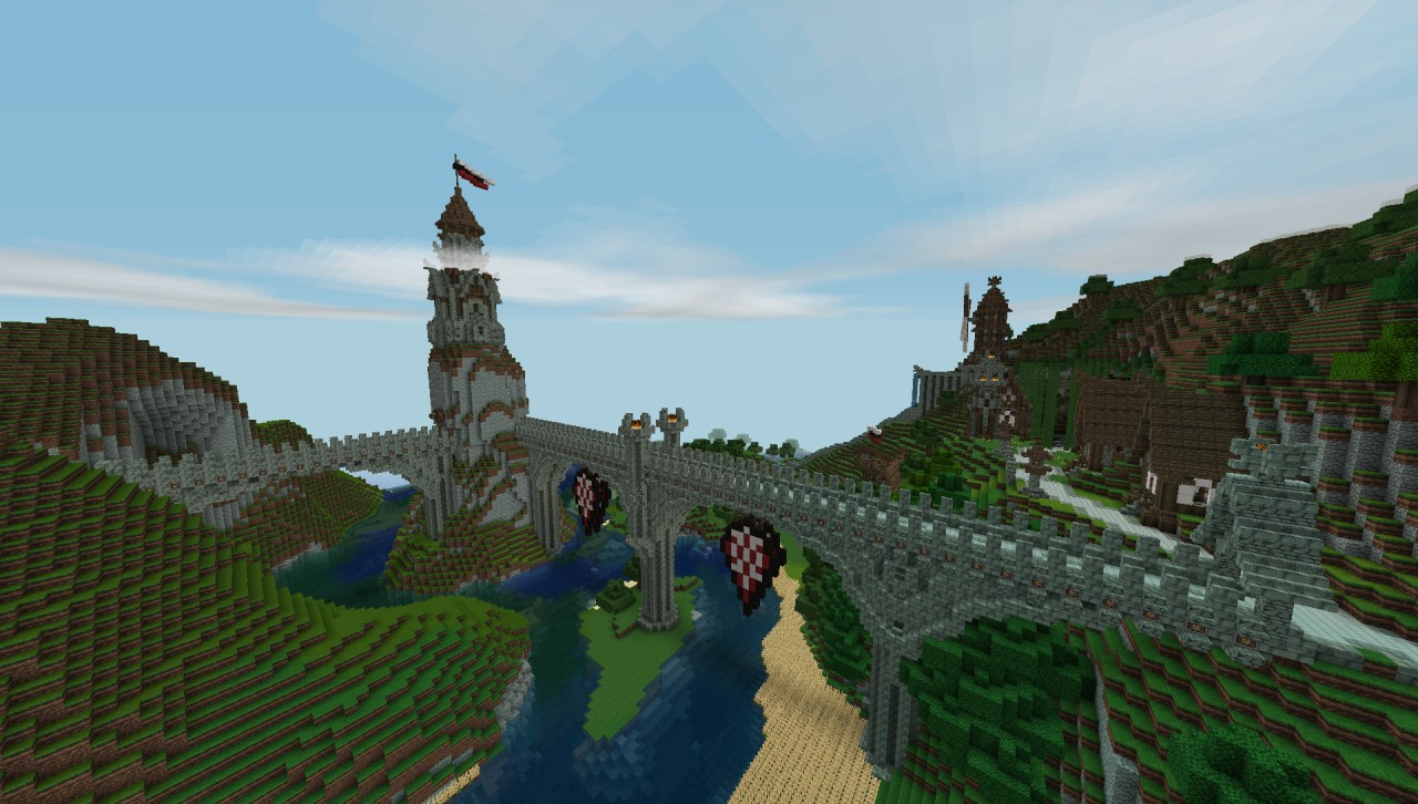 RmanCraft-=-=-=-=-Medieval city/town showcase Minecraft Server