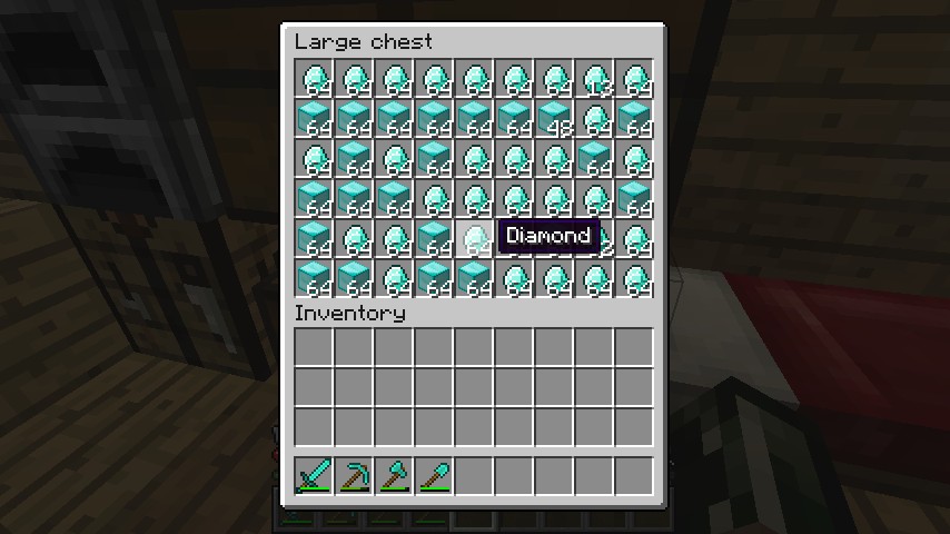 Diamonds and Cool House Minecraft Map