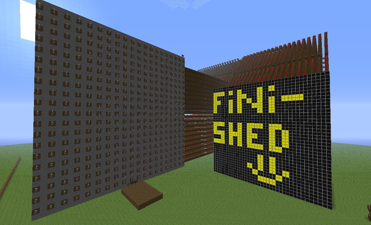 20x20 Redstonelamp Display Minecraft Map