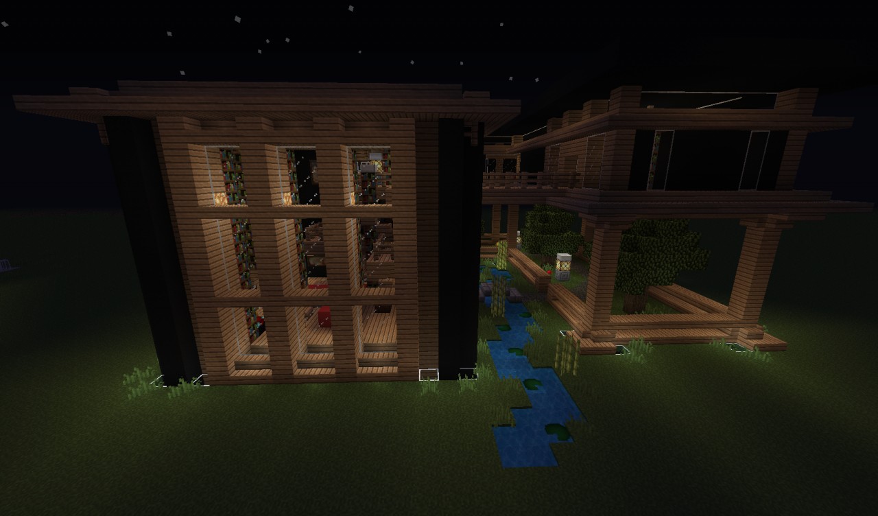 Elevated Modern Home with Garden Minecraft Map