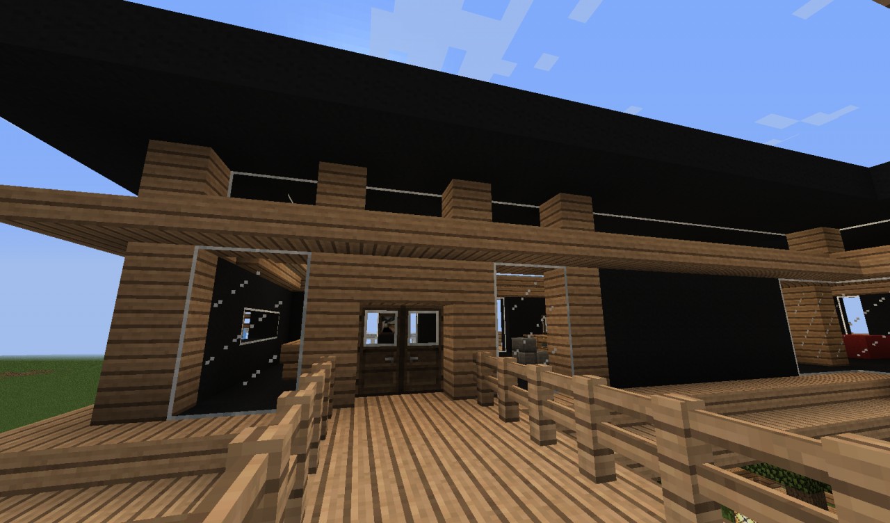 Elevated Modern Home with Garden Minecraft Map