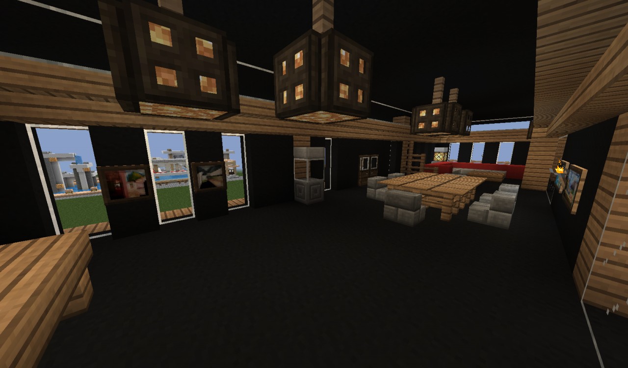 Elevated Modern Home with Garden Minecraft Map