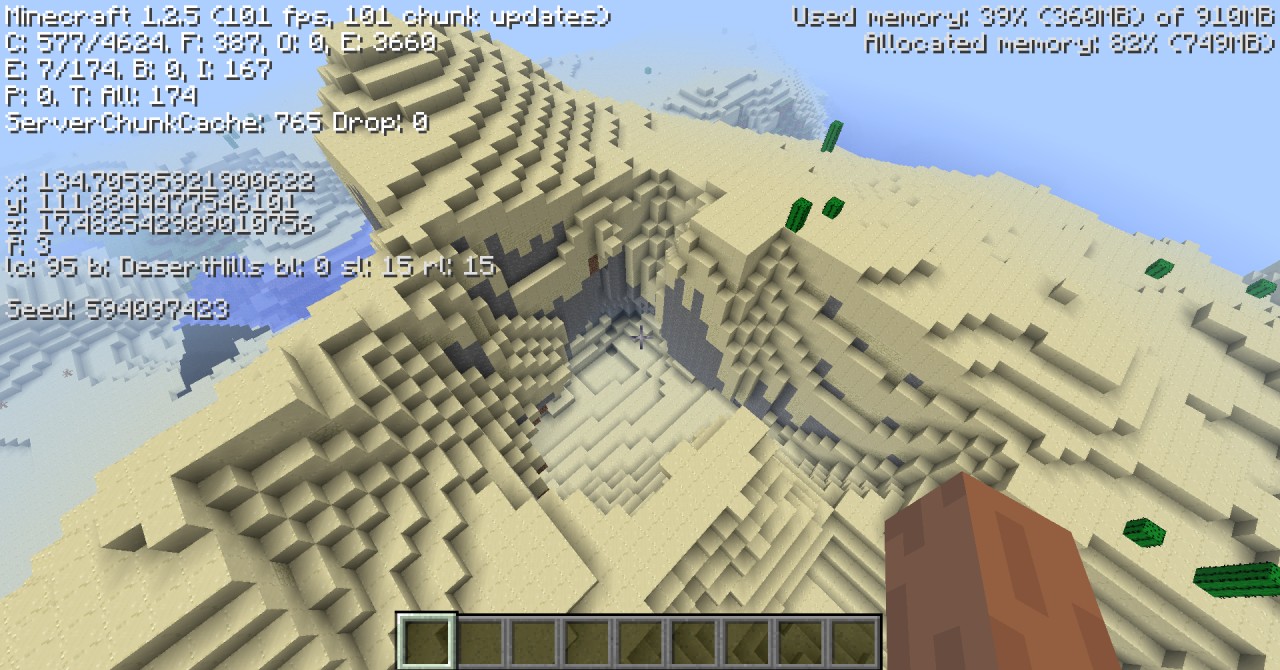 cool jungle and desert Minecraft Map