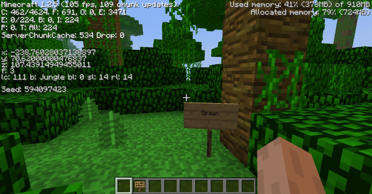 cool jungle and desert Minecraft Map