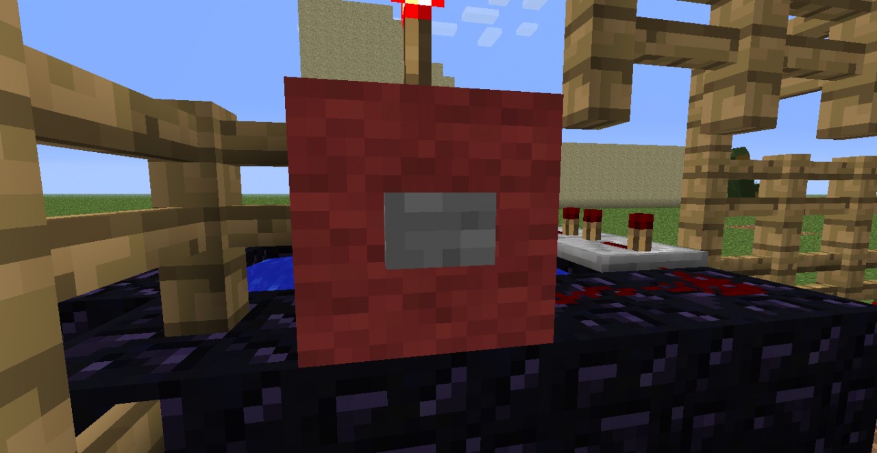 the red buttun Minecraft Map