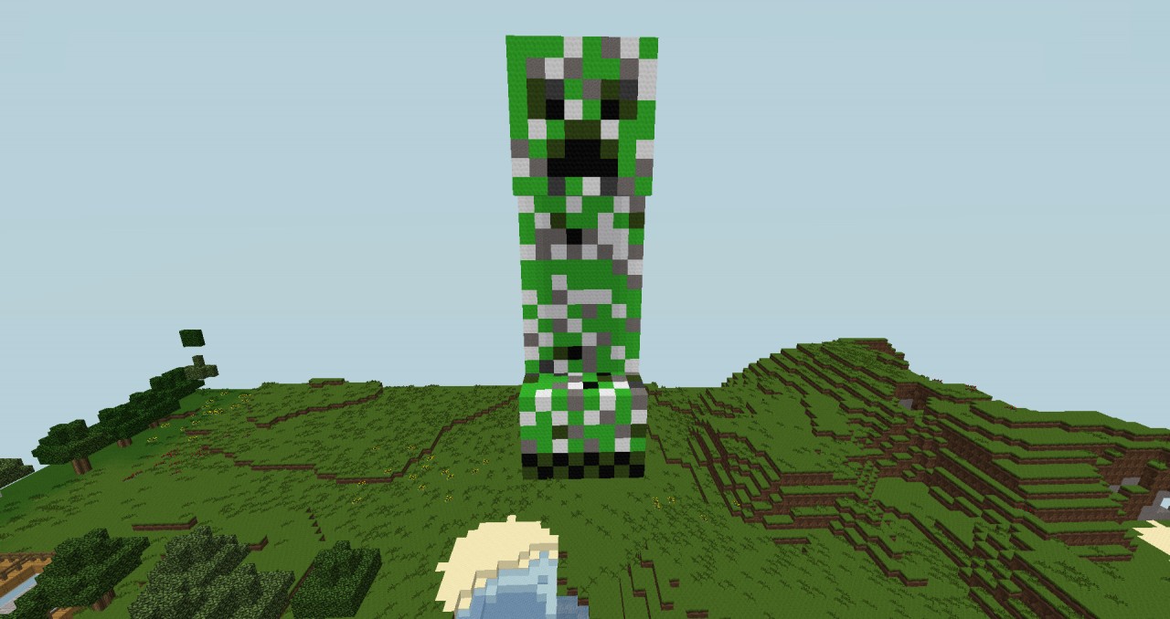 Creeper Statue Minecraft Map