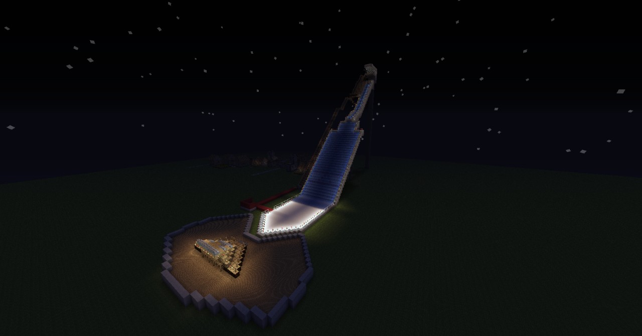 Minecraft Hill (Ski Jumping) Minecraft Map