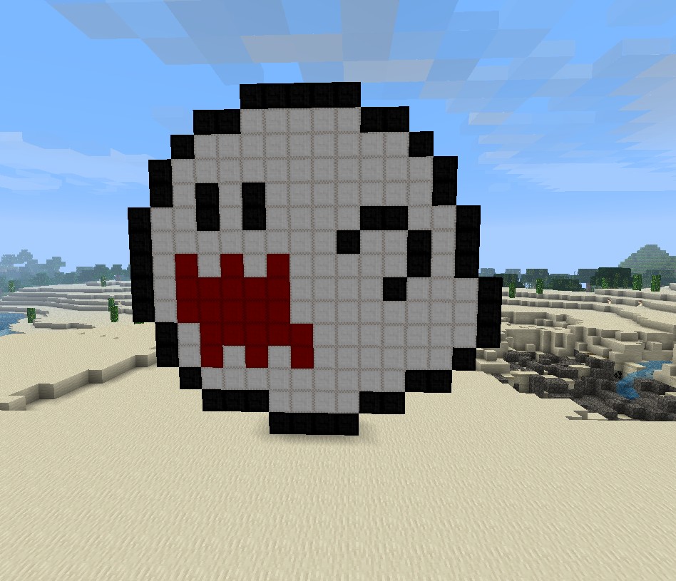 Some Pixel art Minecraft Map