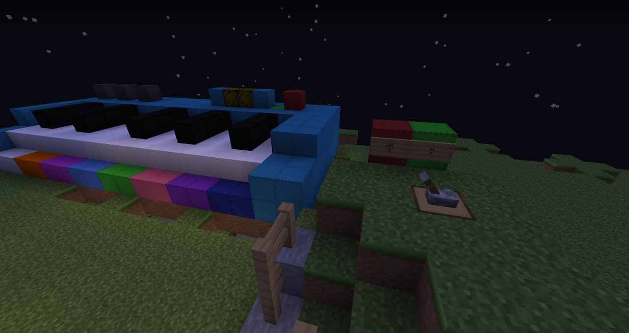 Redstone mini Piano Minecraft Map
