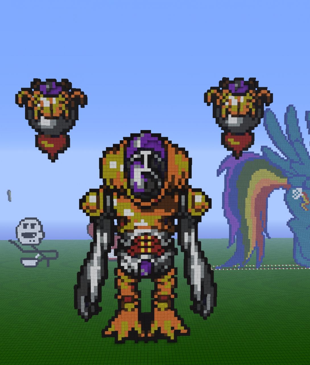 Realistic Minecraft Pixel Art Templates