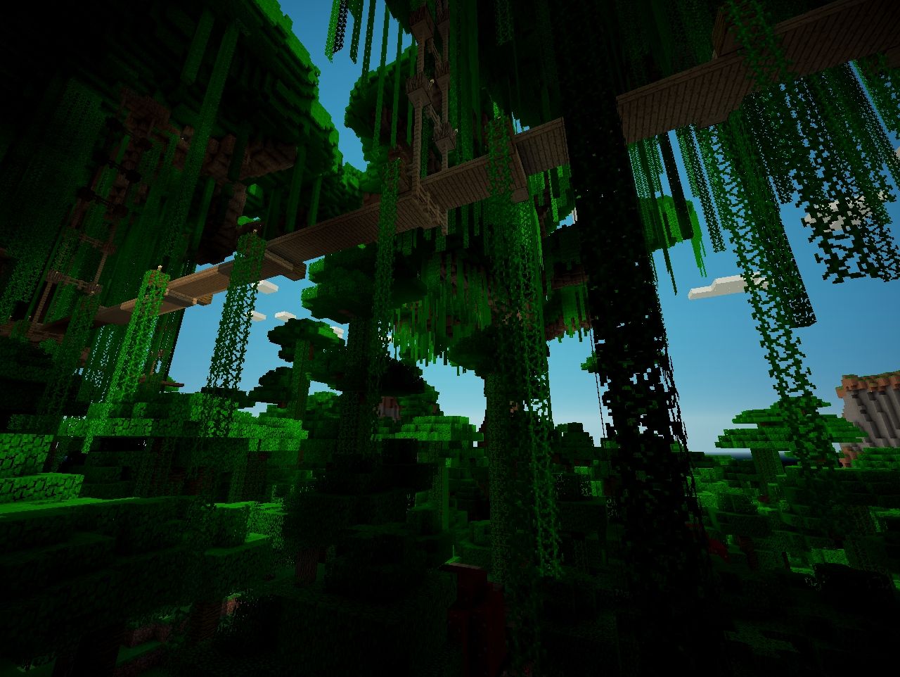 Jungle with giant trees Minecraft Map