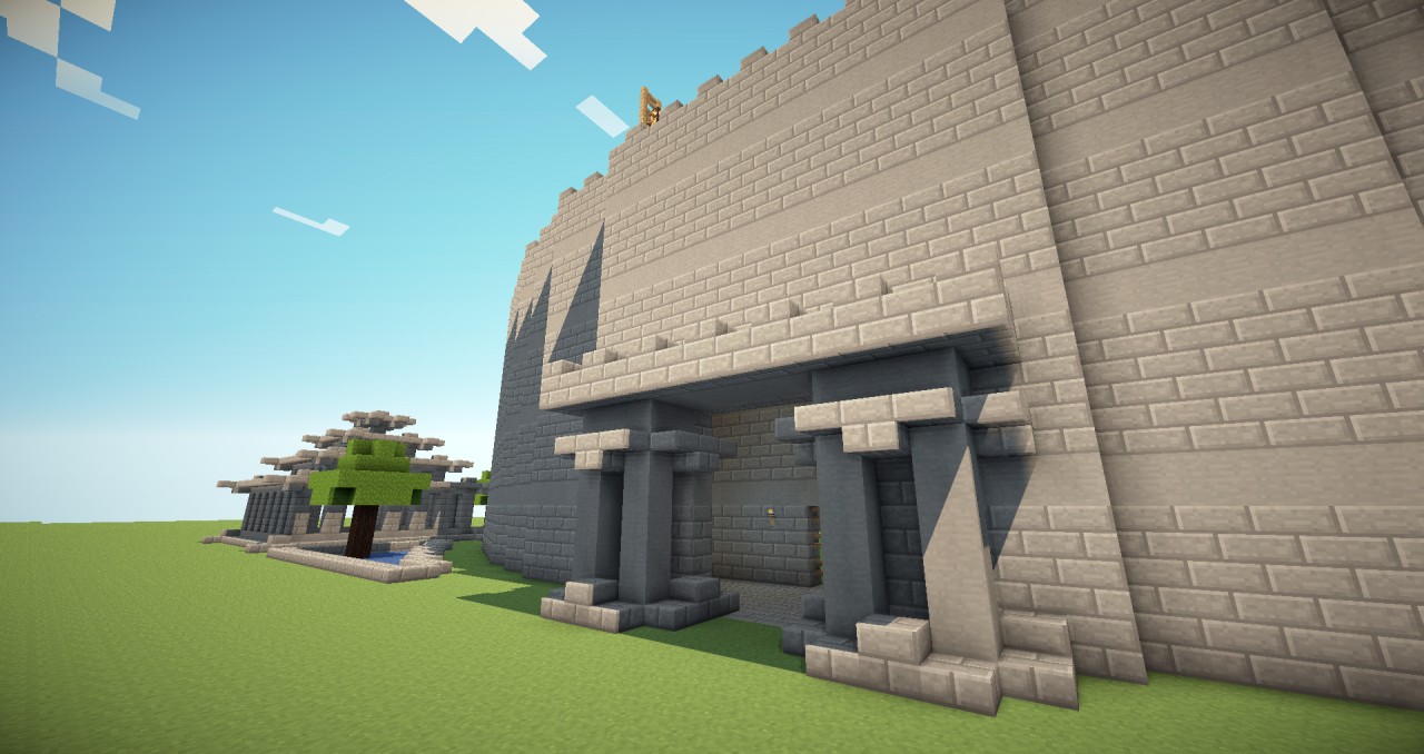 Castle-Style Round Spawn Minecraft Map