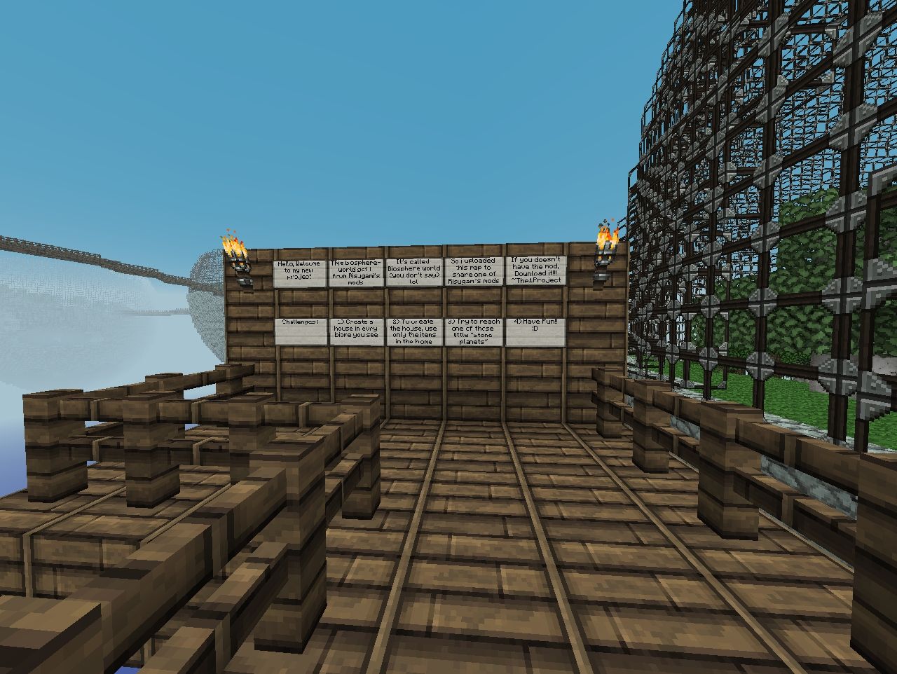 Biosphere world! (from Risugami's mod) Minecraft Map