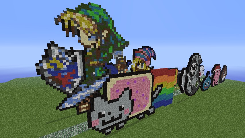 Pixel Art Minecraft Map