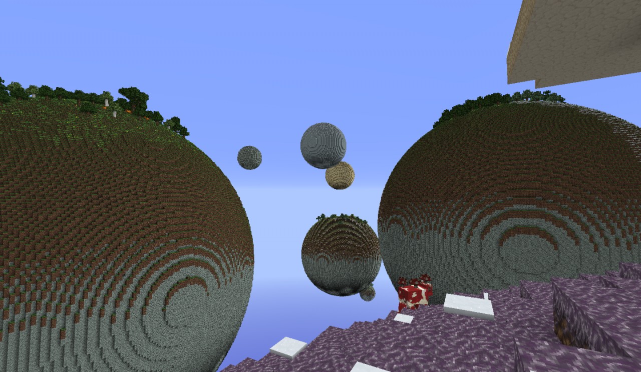 Various Planets Minecraft Map