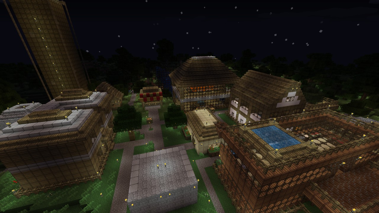 Survival Town Building Minecraft Server