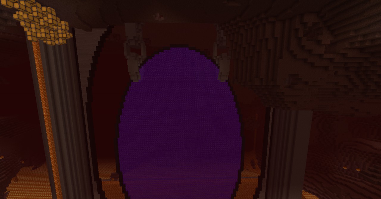 largest working nether portal Minecraft Map