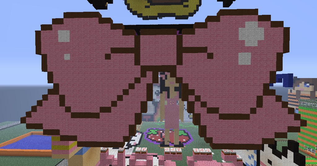 Pink Ribbon Pixel Art
