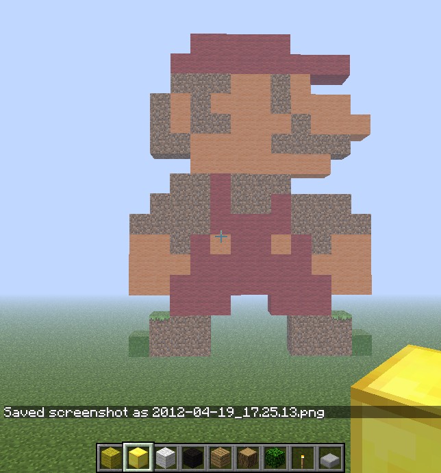 pixel art Minecraft Map