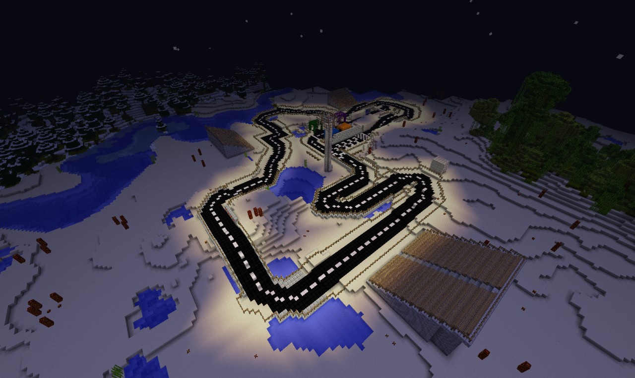 Desertrack formula 1 track Minecraft Map