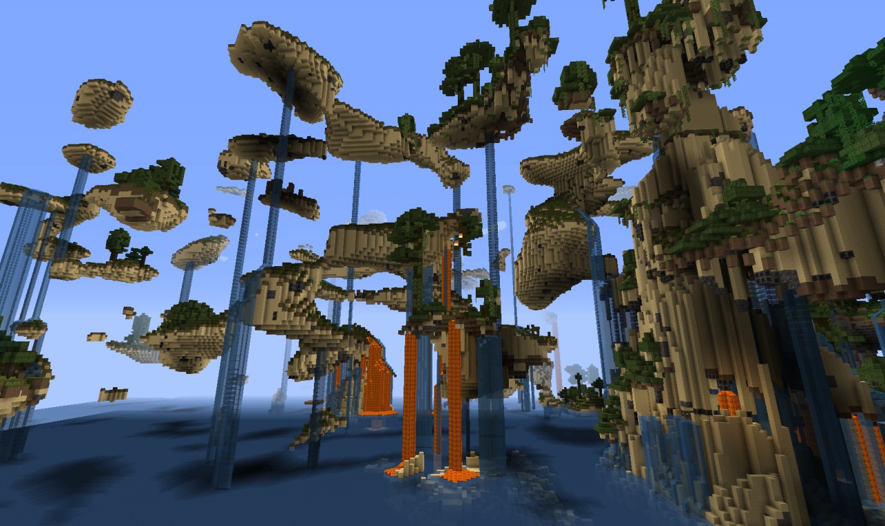 Custom Terrain: Shattered Land (1.2.5) Minecraft Map