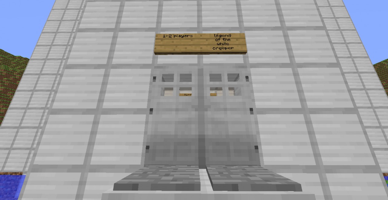 the legend of the white creeper Minecraft Map