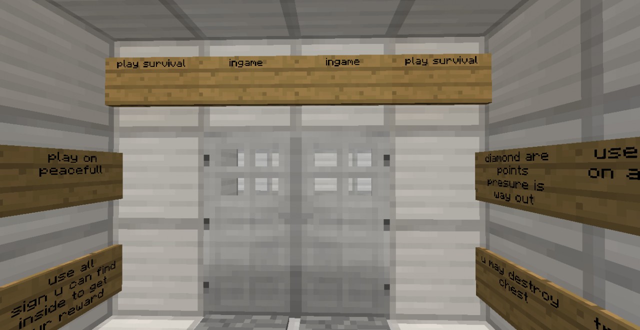 the legend of the white creeper Minecraft Map