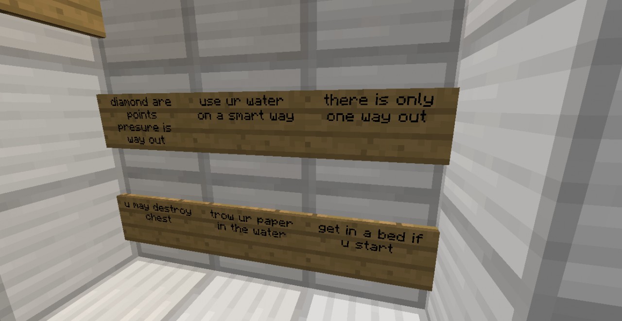 the legend of the white creeper Minecraft Map