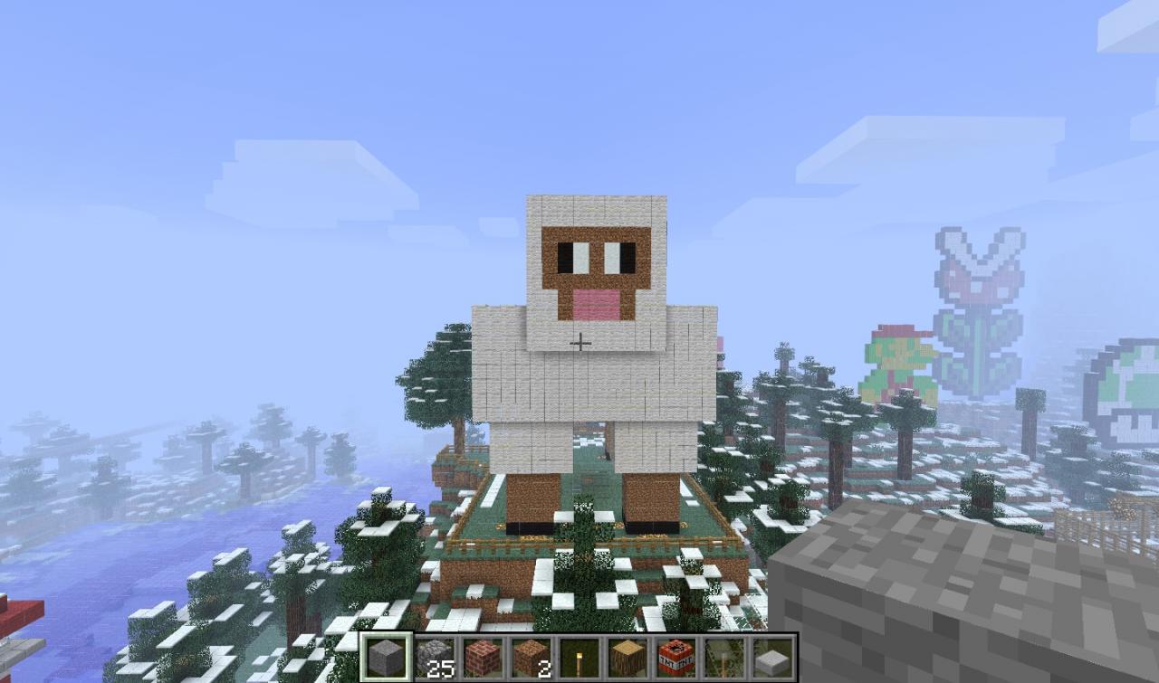 Giant Minecraft Sheep Minecraft Map