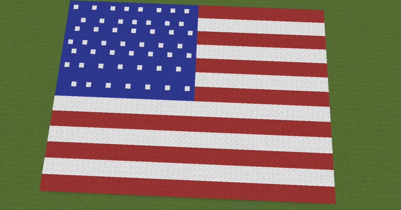 usa flag Minecraft Map